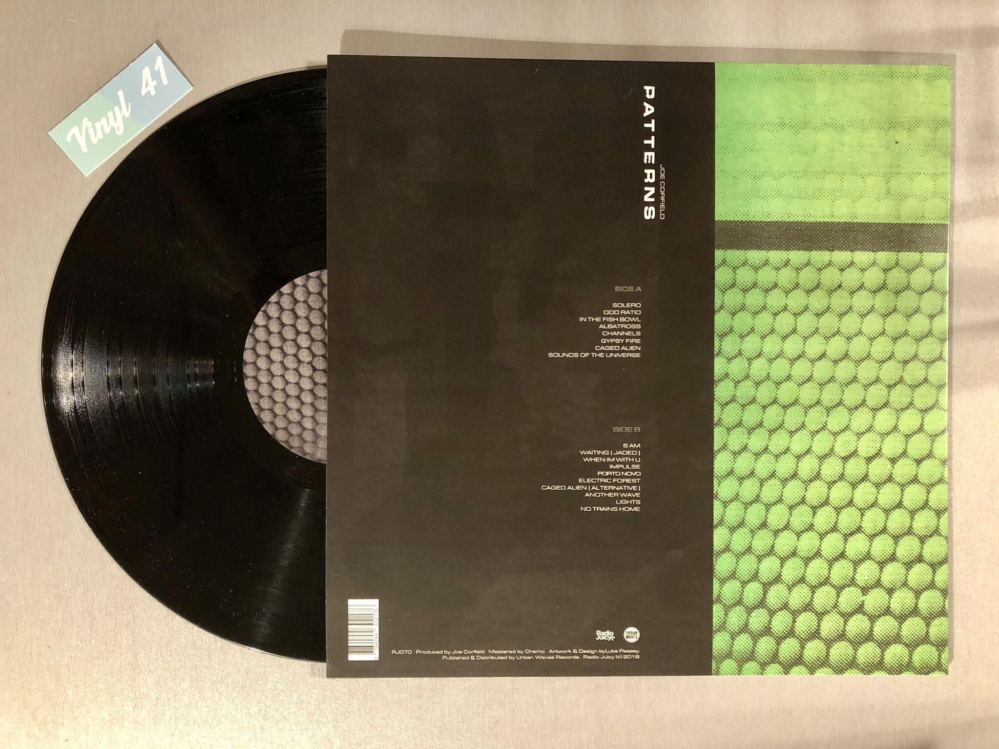 Joe Corfield – Patterns – Vinyl 41 … #uffjedreht